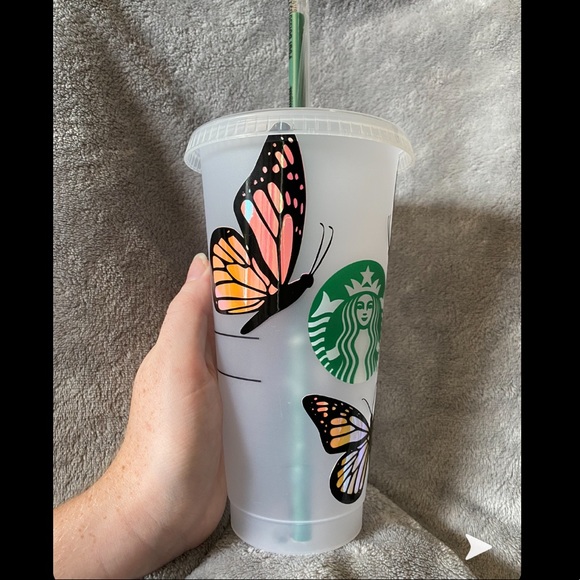 Starbucks | Dining | Starbucks Butterfly Cold Cup | Poshmark